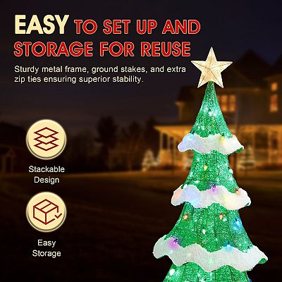 Deco Mesh Christmas Trees