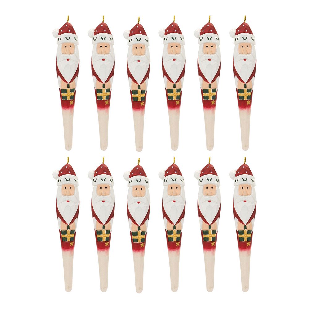 Melrose 12-pc. Santa Drop Christmas Ornament Set