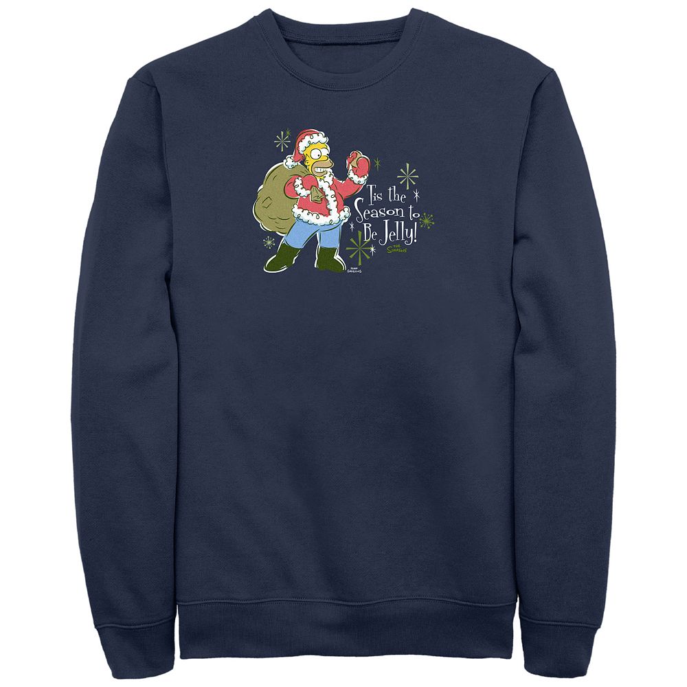 Big & Tall The Simpsons Homer Tis The Season To Be Jelly Graphic Fleece