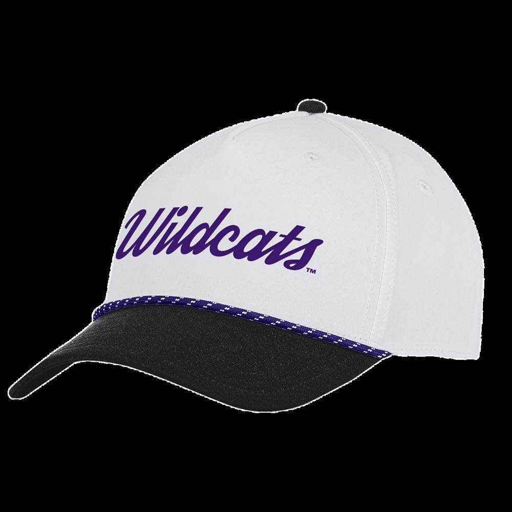 Men's Under Armour White Northwestern Wildcats Driver Rope Adjustable Hat