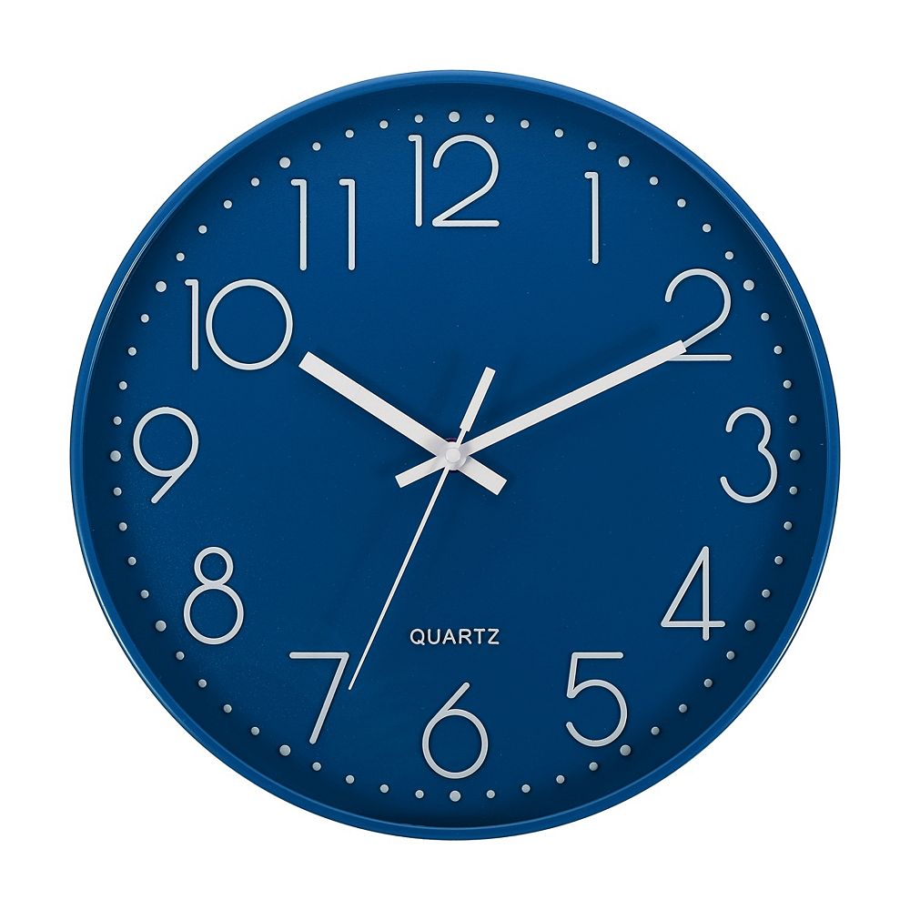 Wall Clock, Battery Operated Silent Non-Ticking Wall Clocks for Office ...