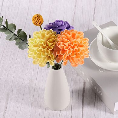 Artificial Flower Heads, Mini Faux Flowers Rose For Craft Wedding And ...