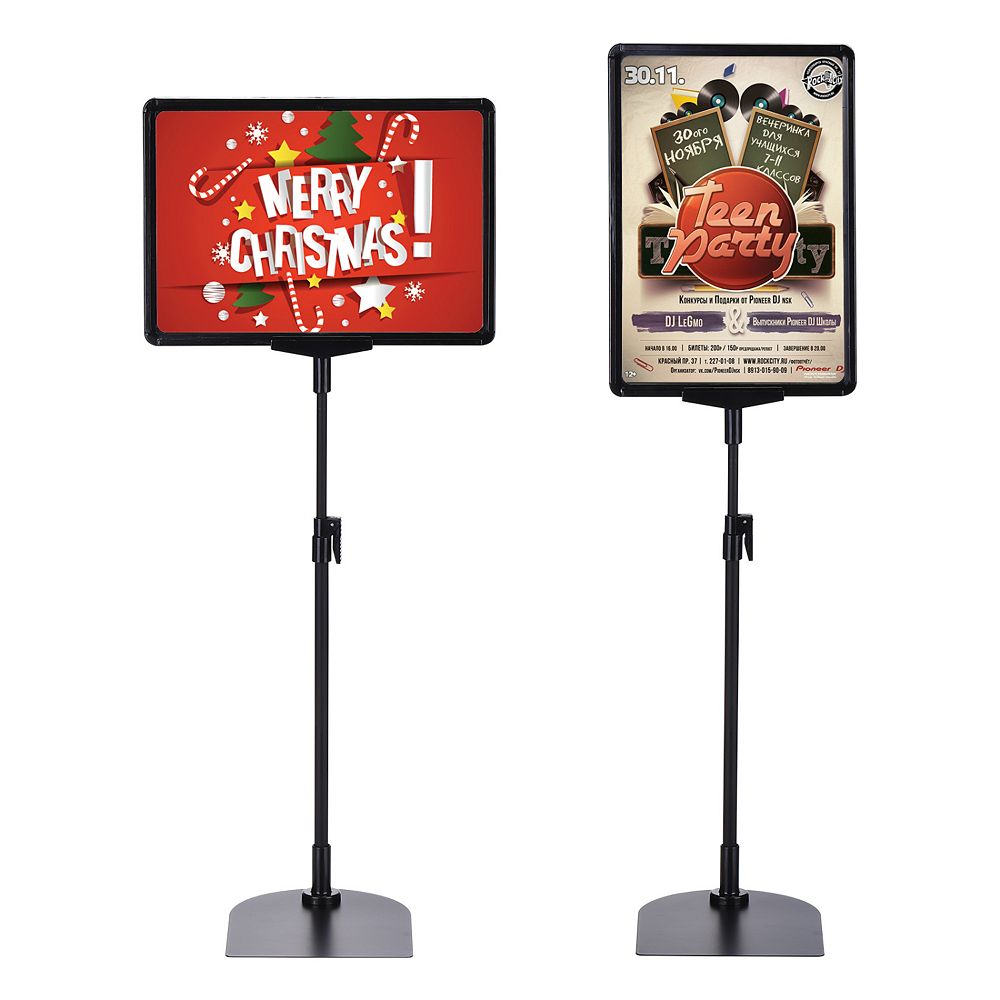 2 Pack A4 Frame Poster Stands For Display Double Sided Floor Standing ...