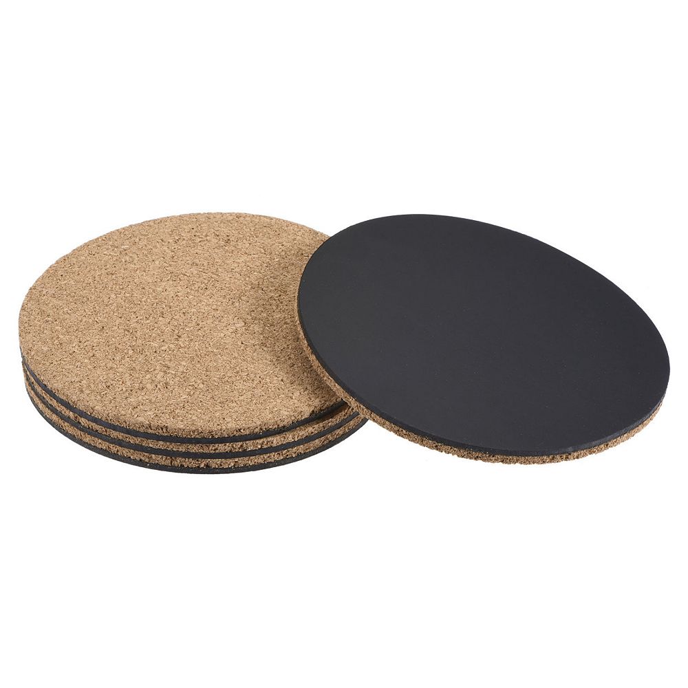 Cork Plant Mat 4" Round Plastic Absorbent Waterproof Coaster Pad For ...