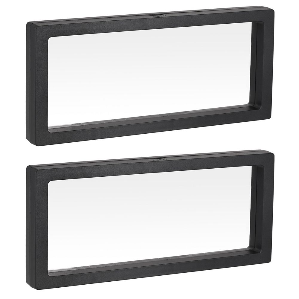 Floating Thin Film Display Box, Abs Frame Case 30cm X 11cm X 2cm Pack Of 2