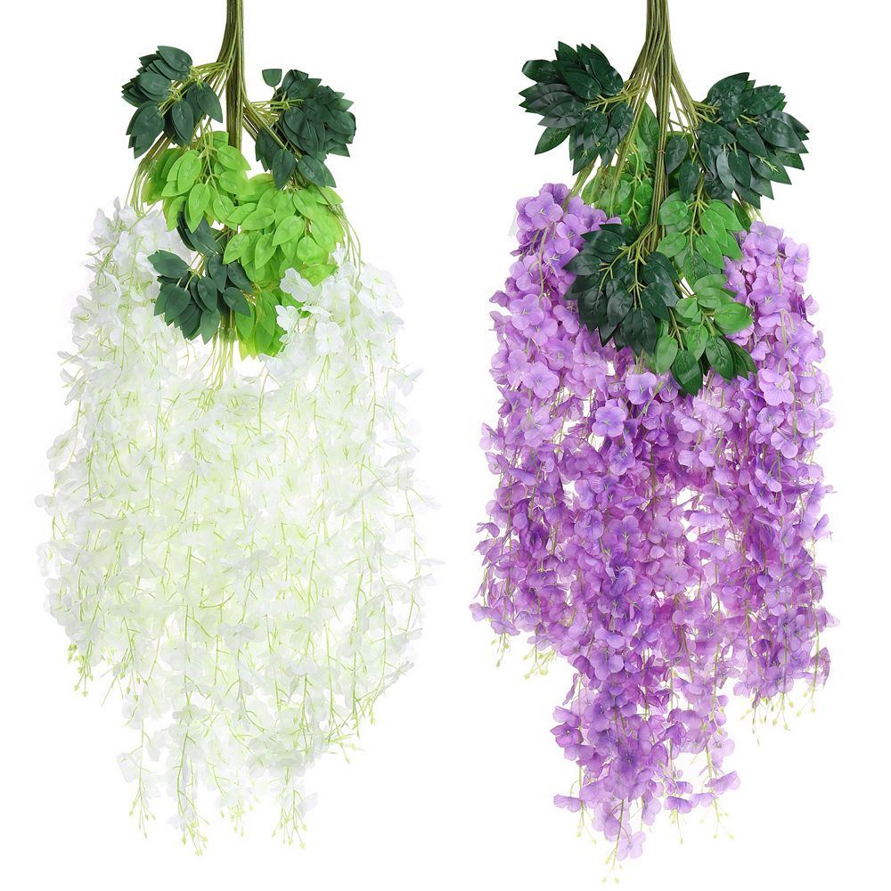 Fake Hanging Flower In Artificial Garland Flowers String For Home Party ...