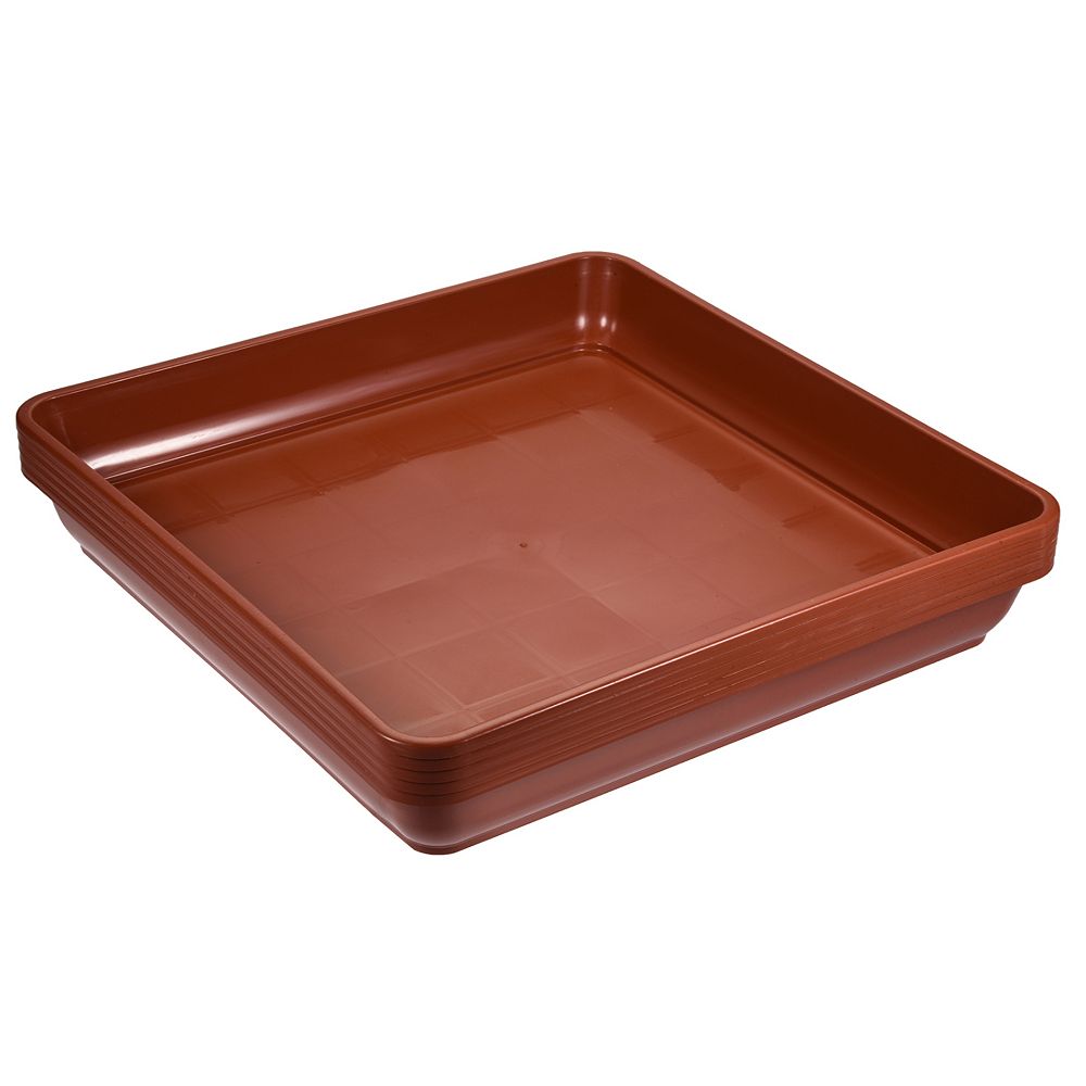 Plant Pot Saucer 16" Plastic Square Flower Drip Tray For Indoor Outdoor ...