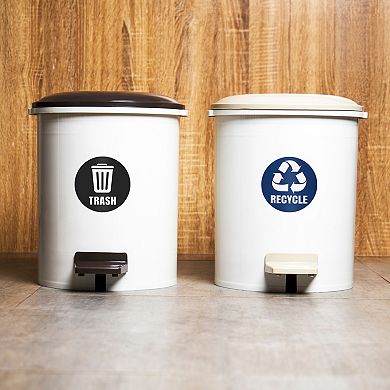 Recycle Sticker Trash Can Bin Labels 5" Recycling Vinyl For Home ...