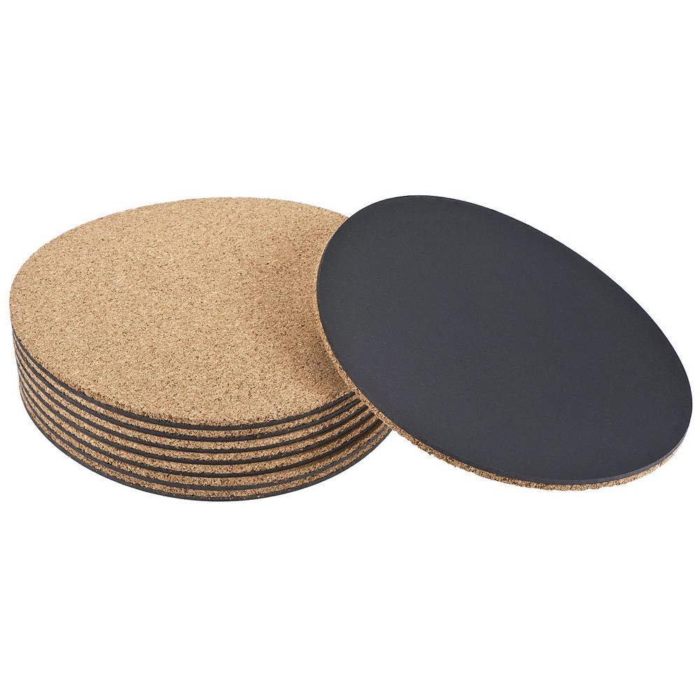 Cork Plant Mat 6" Round Plastic Absorbent Waterproof Coaster Pad For ...