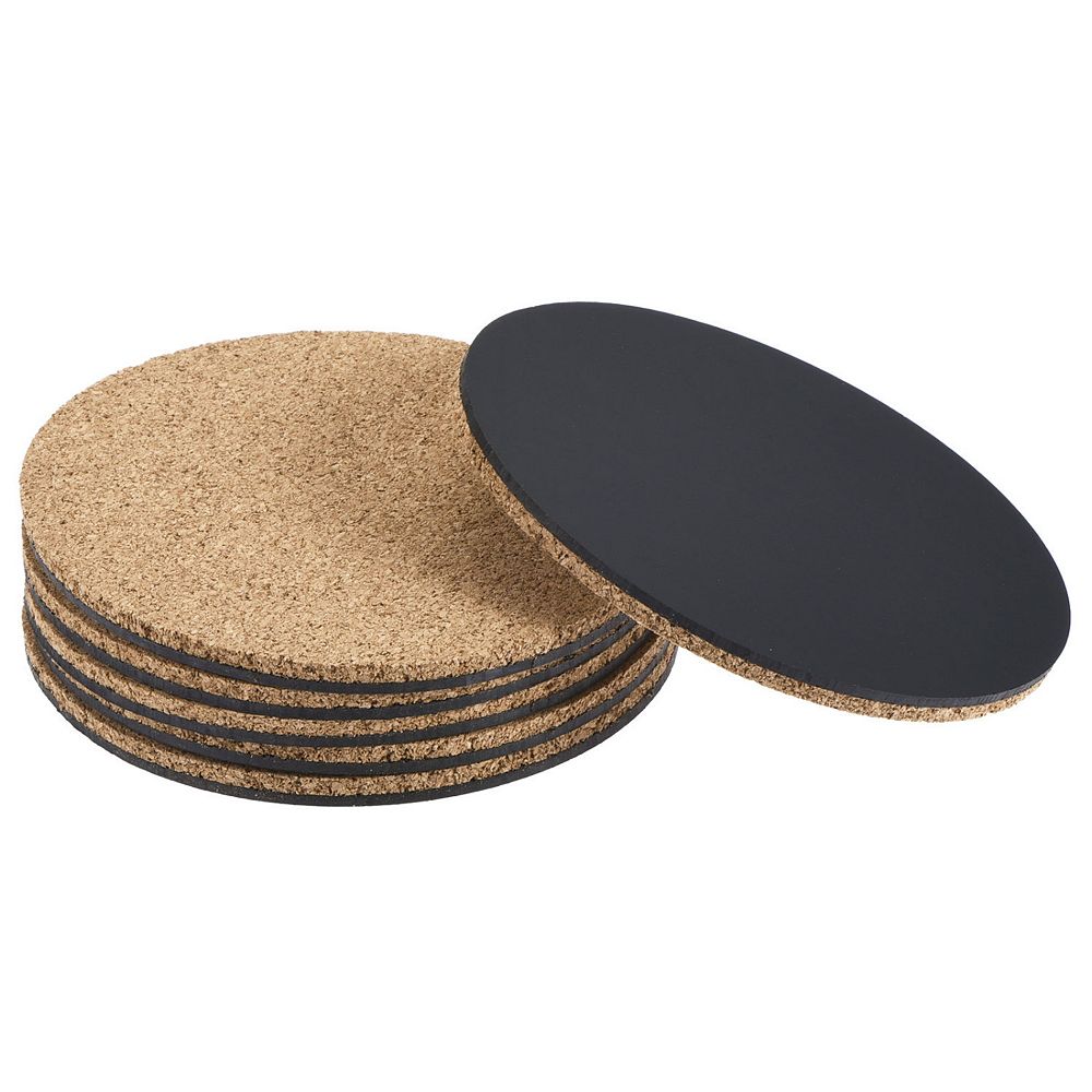 Cork Plant Mat 4" Round Plastic Absorbent Waterproof Coaster Pad For ...