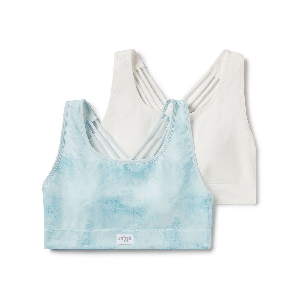 Girls Limited Too 2-pk Seamless Cross Back Sporty Bra
