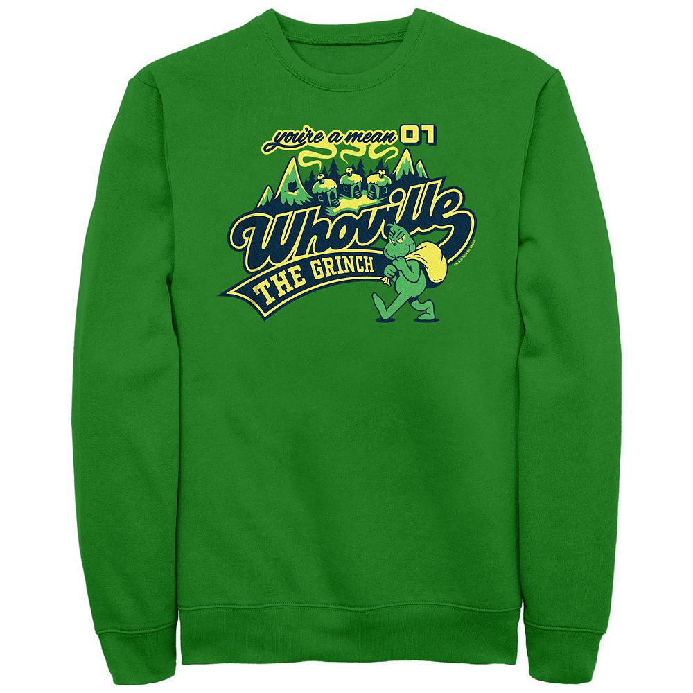 Big & Tall Dr. Seuss Grinch You're A Mean Number One Graphic Fleece