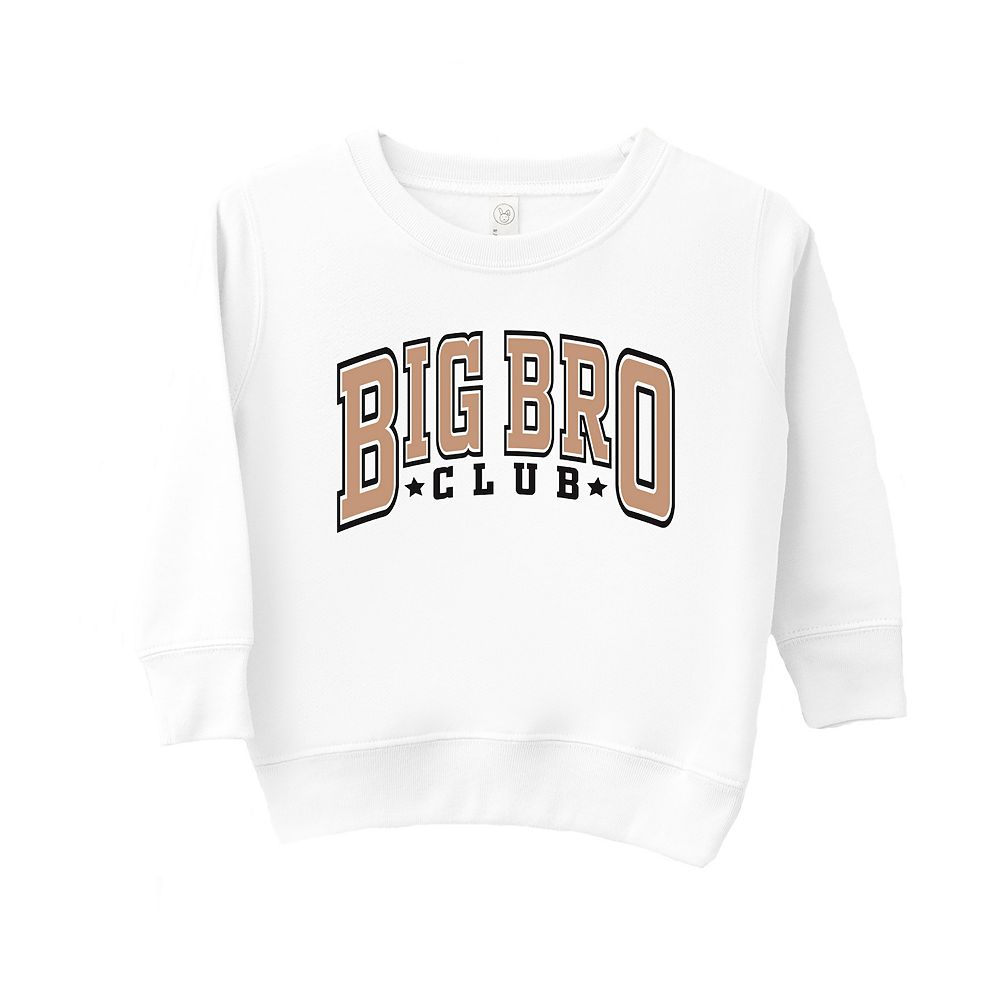 Big Bro Club Stars Toddler Graphic Sweatshirt
