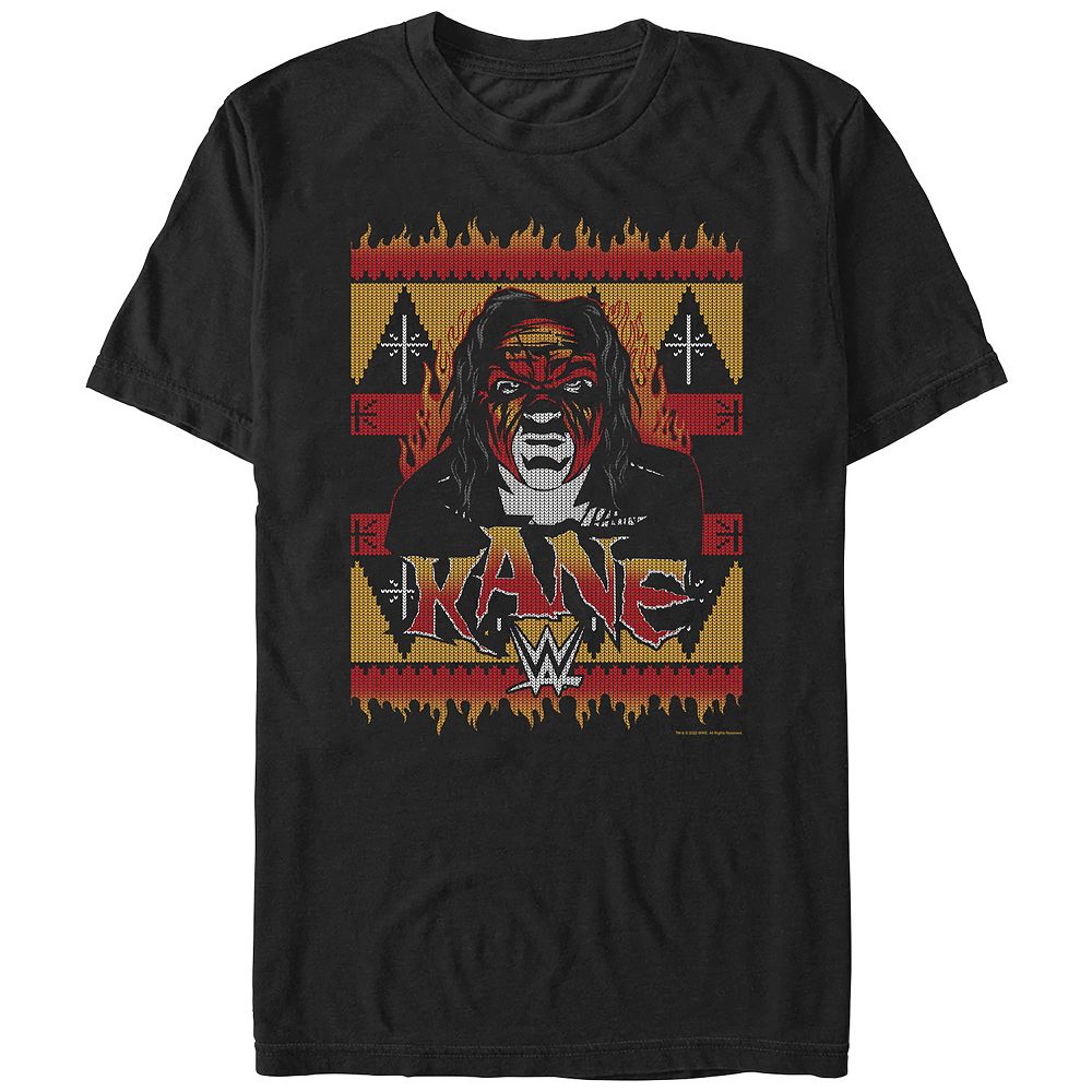 Big & Tall WWE Kane Christmas Sweater Graphic Tee