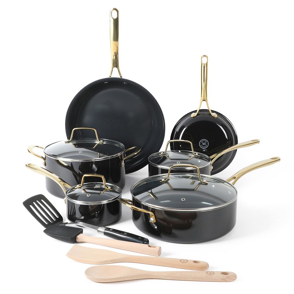 Martha Stewart 14-Piece Nonstick Heavy-Gauge Aluminum Cookware ...
