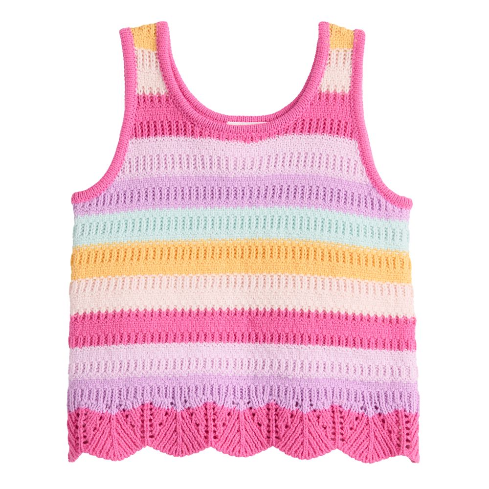 Girls 4-12 Jumping Beans® Mixed Stitch Sweater Tank Top