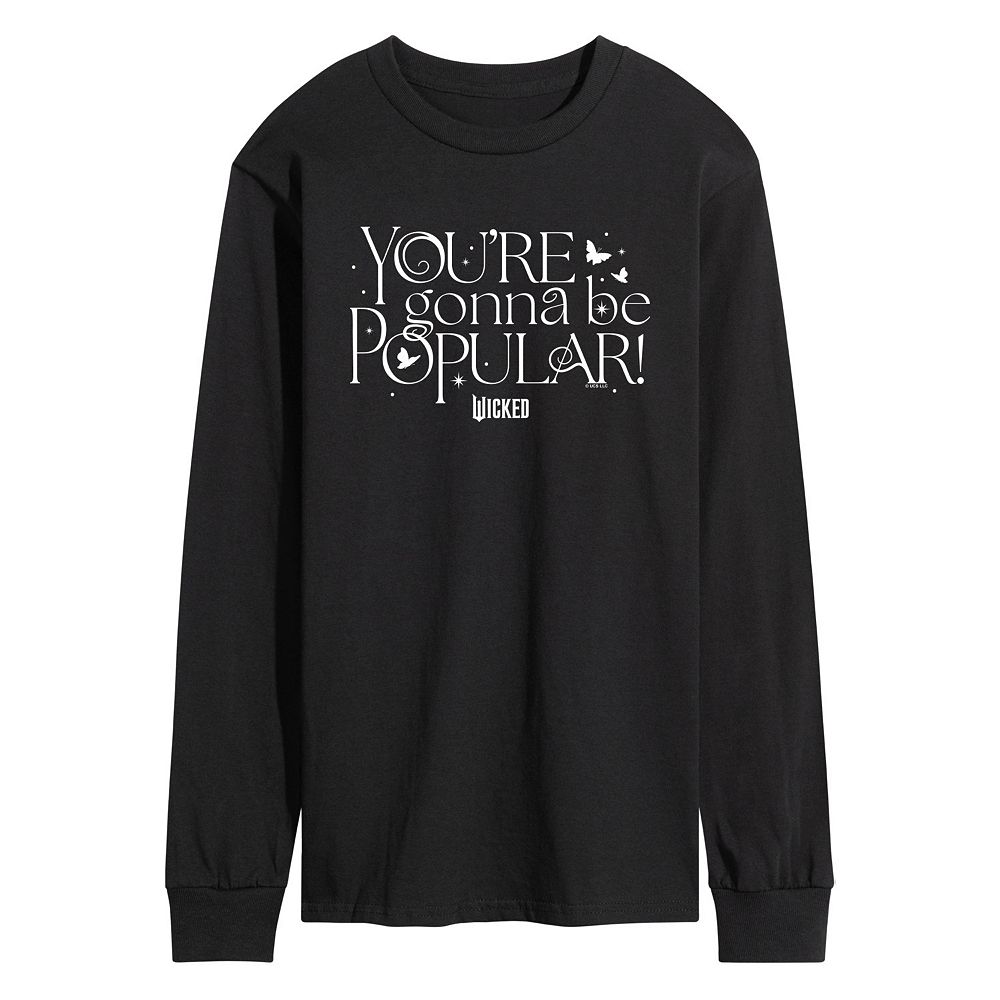 Men's Wicked You're Gonna Be Popular Long Sleeve Graphic Tee