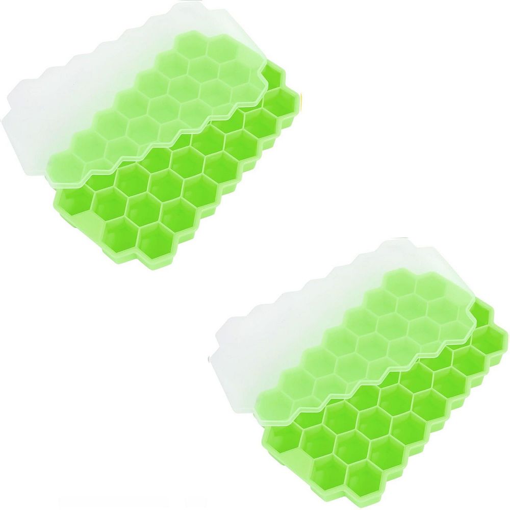 2-pieces Mini Silicone Ice Cube Trays