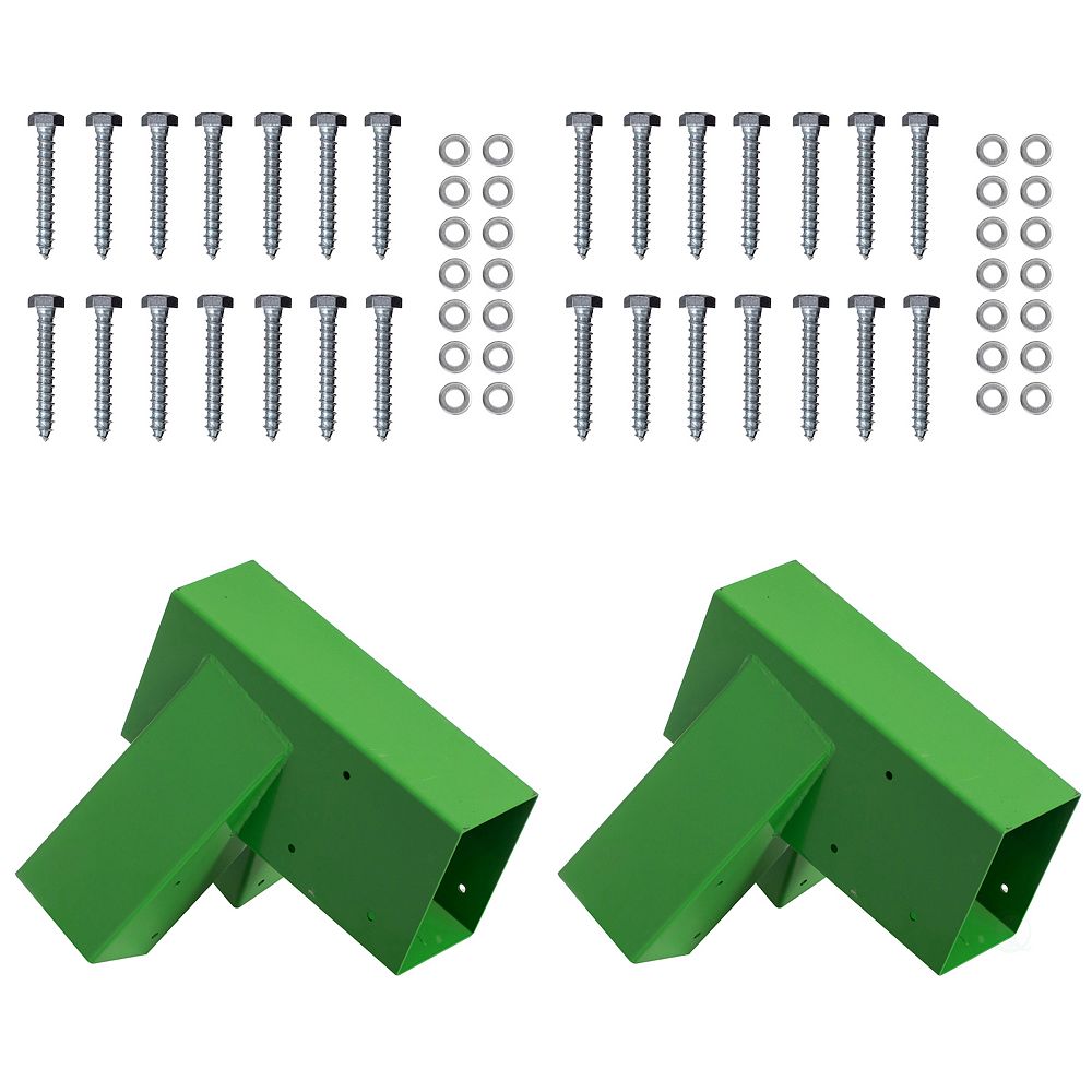 Set Of 2 Heavy-duty Durable And Rust Resistant Steel A-frame End Swing ...