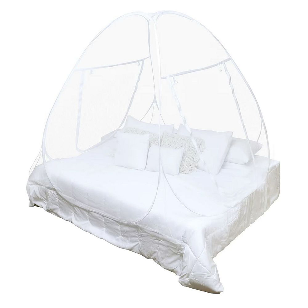 Mekkapro Mosquito Net For Bed, Portable Pop Up Mosquito Net, 80" X 71 ...