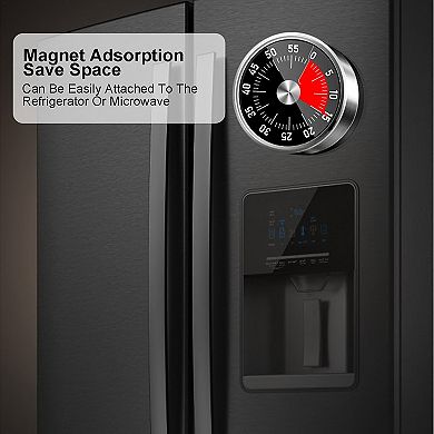 Analog Kitchen Timer - Mechanical Cooking Reminder Clock - 1 Piece