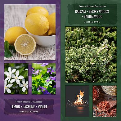 Spooky Spectre - 8oz Color Changing Candle Set - Zombie (Green) & Witch ...