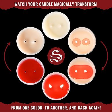 Spooky Spectre - 8oz Color Changing Candle Set - Zombie (Green) & Witch ...