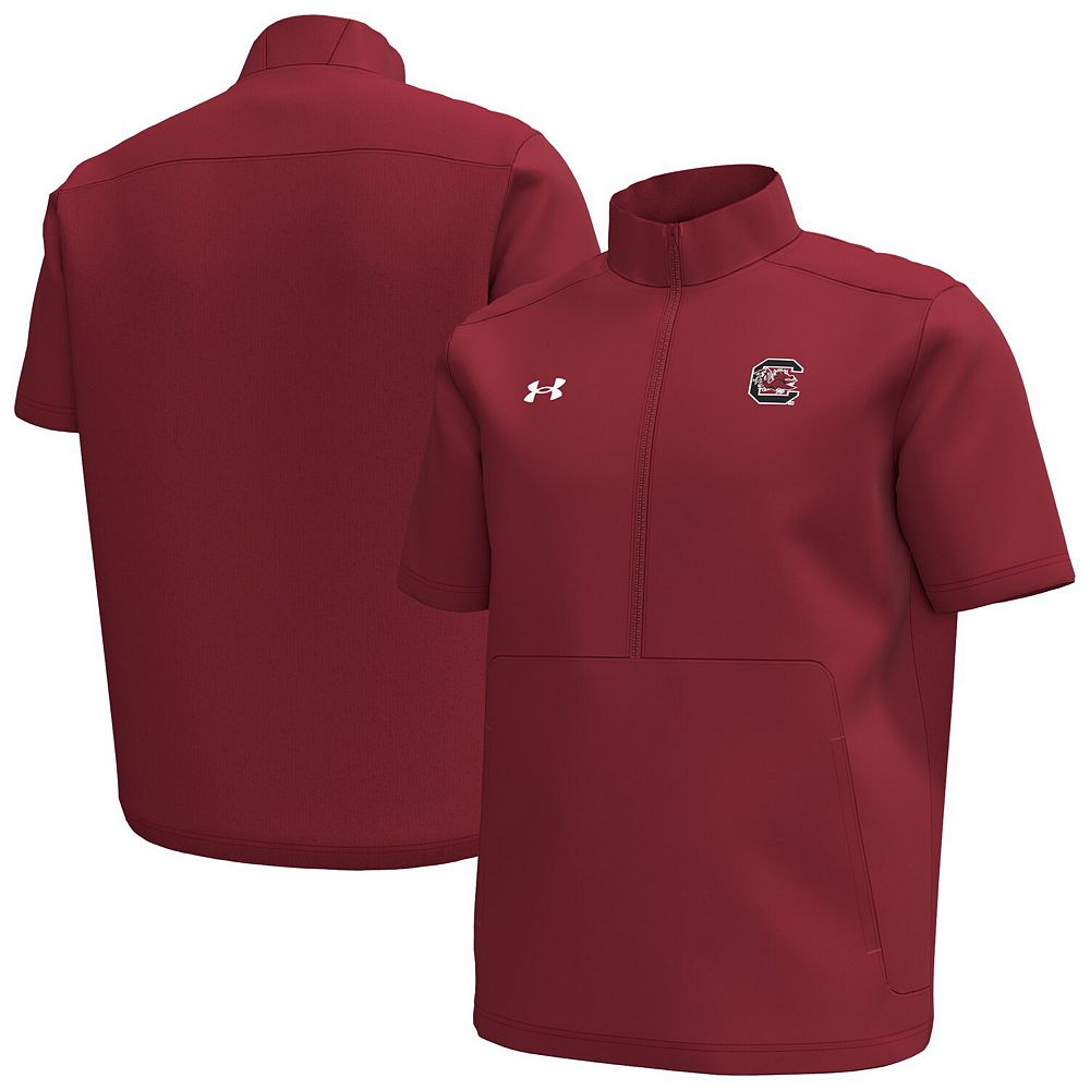 Men's Under Armour Garnet South Carolina Gamecocks Motivate Quarter-Zip ...
