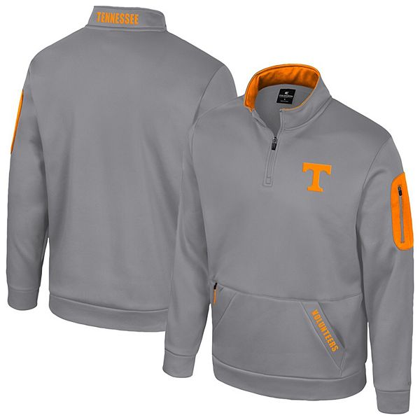 Men's Colosseum Grey Tennessee Volunteers Mainframe Quarter-Zip Fleece ...