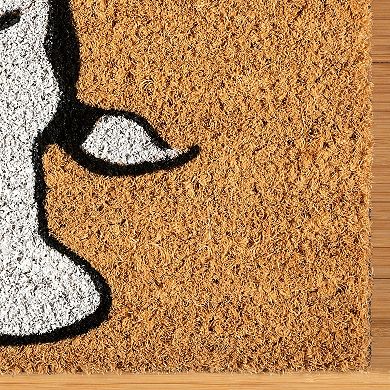 Peanuts Snoopy Easter Modern Graphic Multi 18" x 30" Coir Door Mat