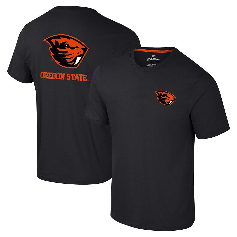 Men's Colosseum Black Oregon State Beavers Logo Lockup 2-Hit Active ...