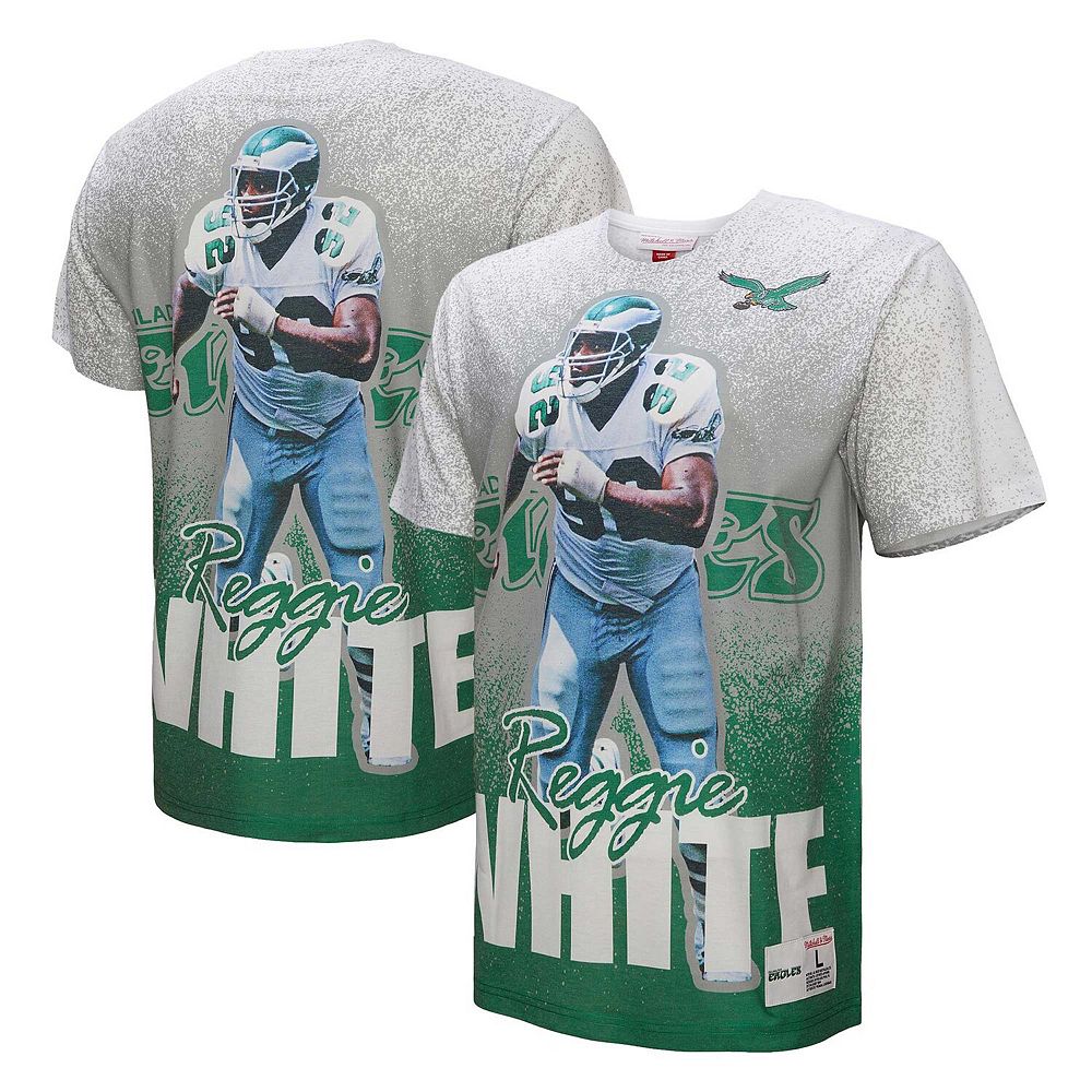 Men's Mitchell & Ness Reggie White Gray Philadelphia Eagles Burst ...