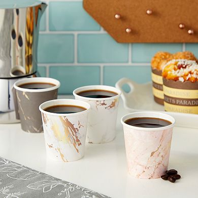 100 Pack Small Paper Cups, Disposable Coffee Cup For Drink Espresso ...