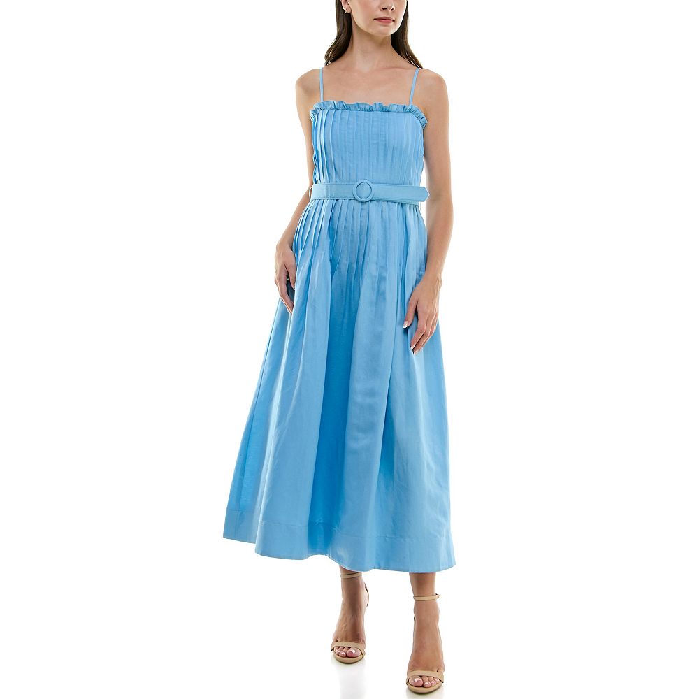 Women's Taylor Tuck Pleated Fit & Flare Dress