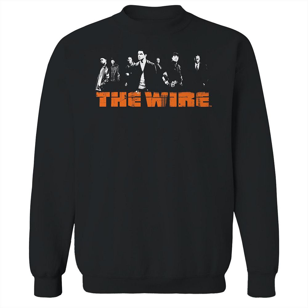 Men's The Wire Cast Graphic Fleece Crew Sweatshirt