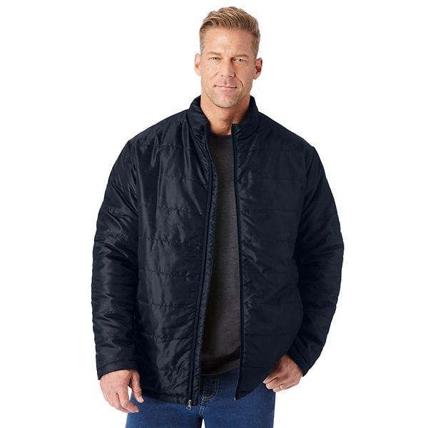 Kingsize Men's Big & Tall Packable Puffer Jacket