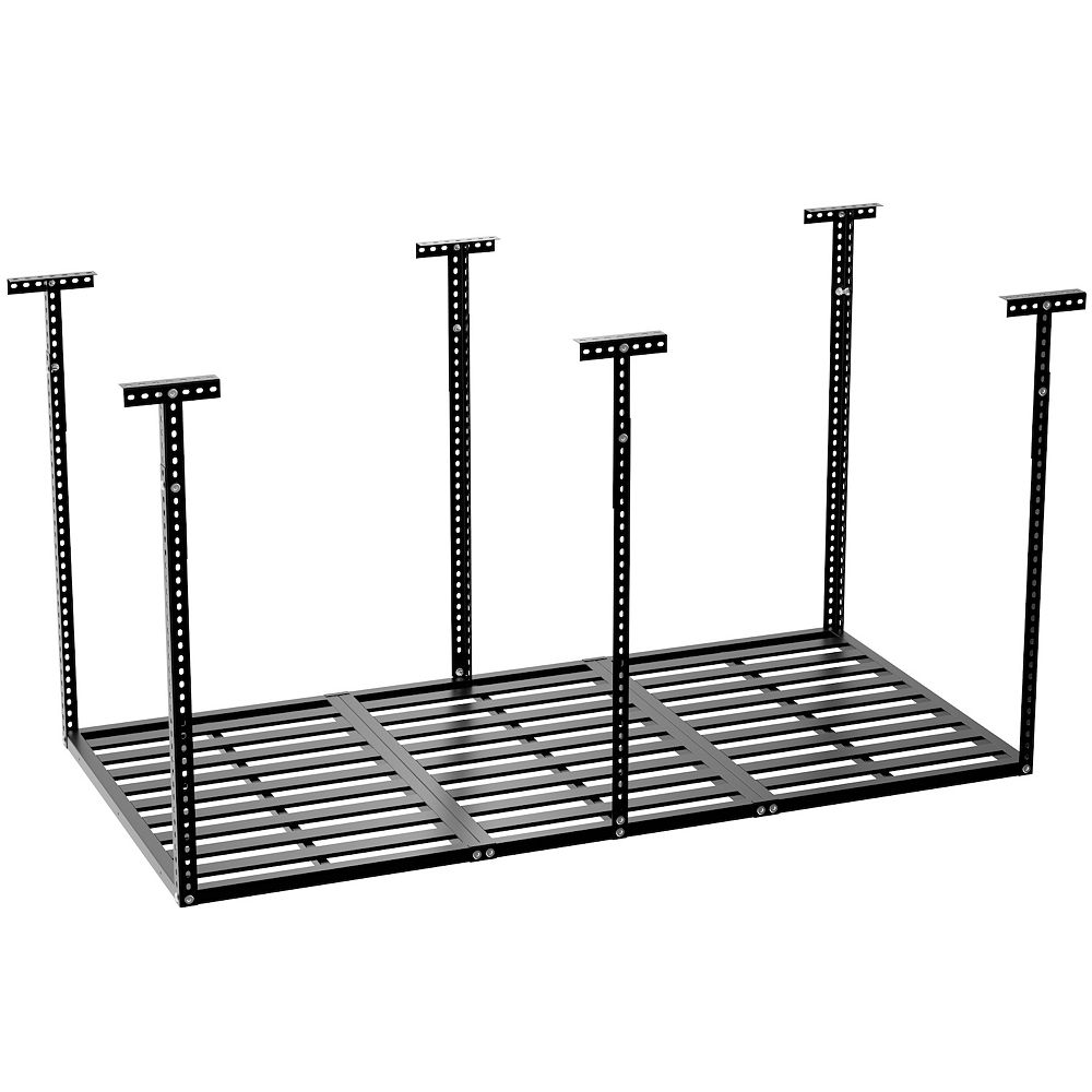 Overhead Garage Storage Rack, Heavy Duty Adjustable Ceiling Mounted ...