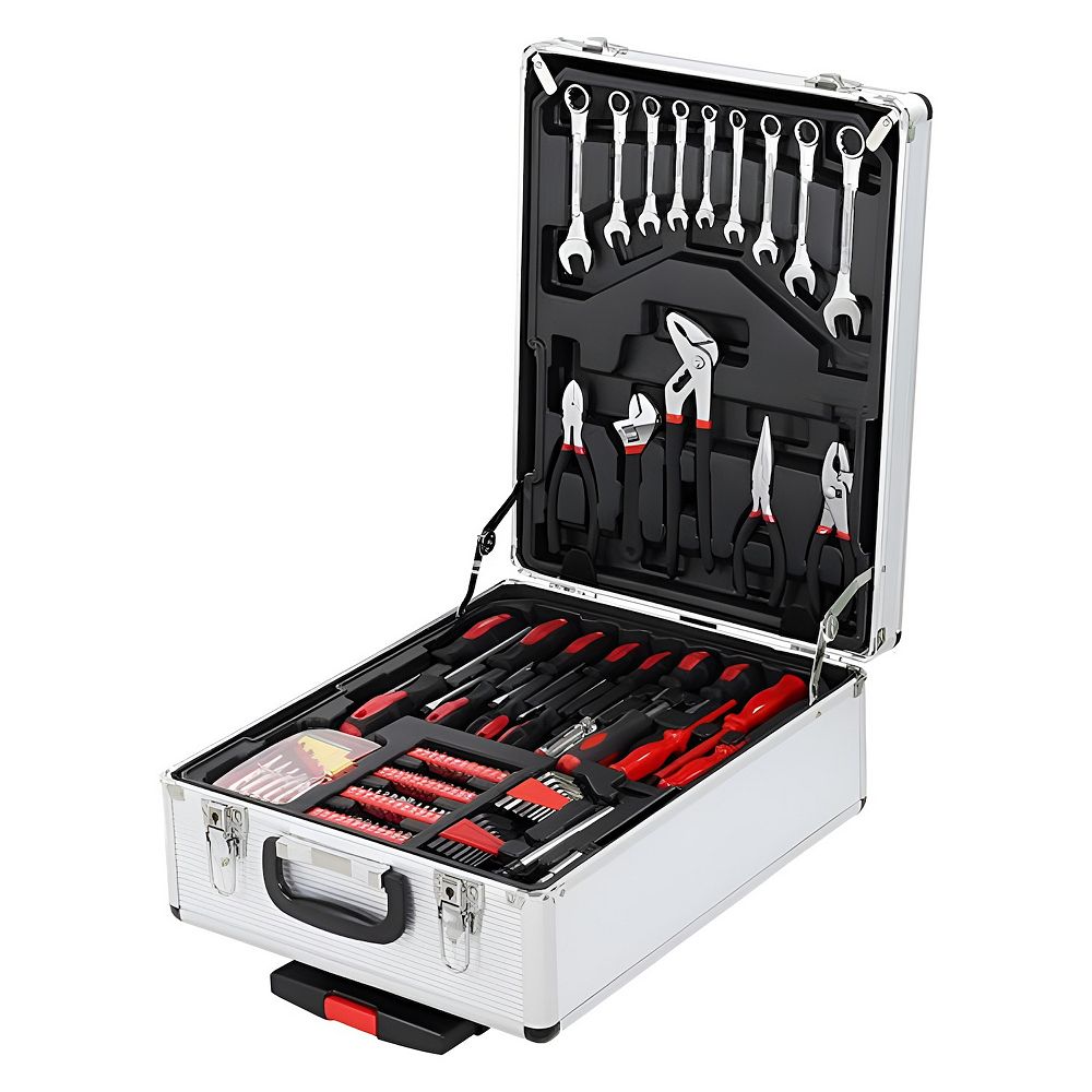 799-Piece Aluminum Trolley Case Tool Set Silver