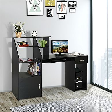 Spacious Office Computer Desk - Contemporary Design with Integrated ...