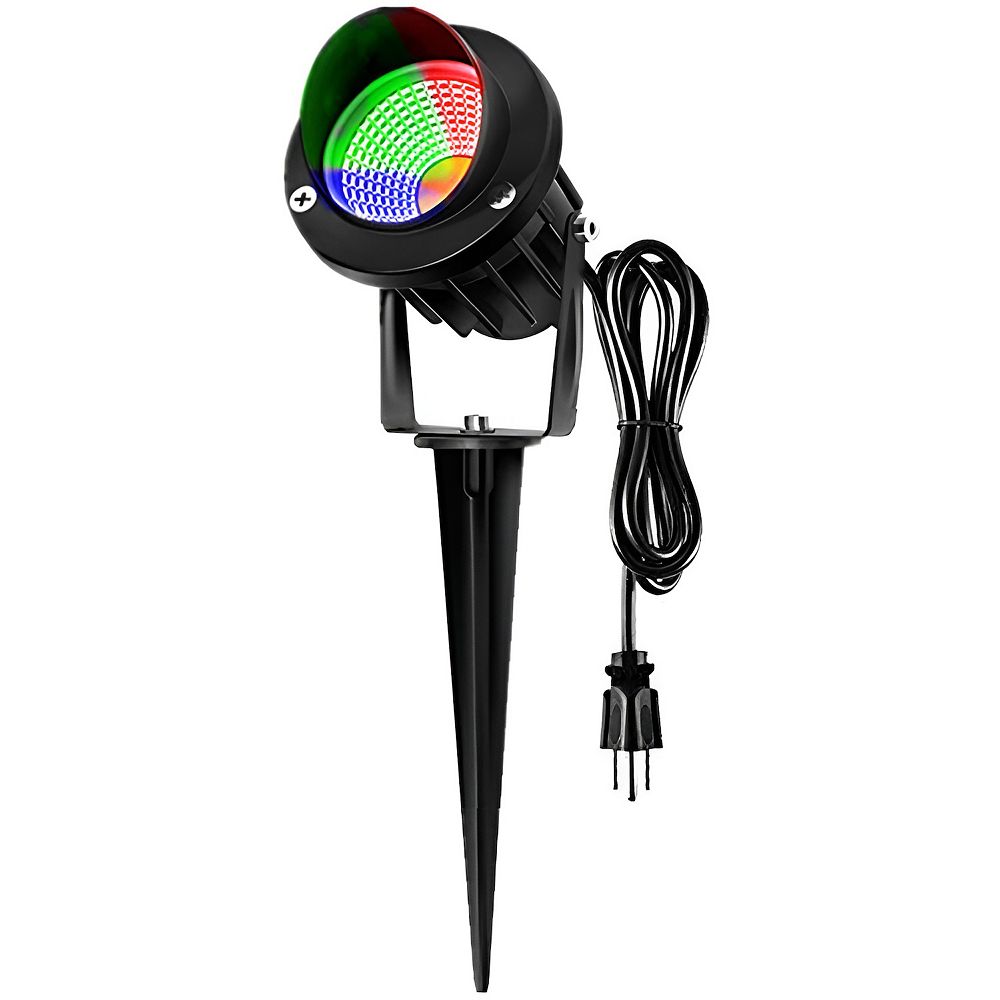 Outdoor COB RGB Lawn Spotlight - Remote-Controlled with 16 Static & 4 ...
