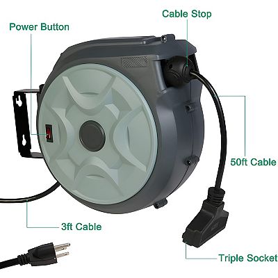 Retractable Cord Reel Ceiling Mount DEWENWILS 45FT Wall/Ceiling