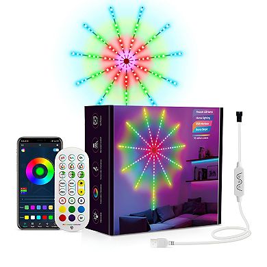 Led Firework Lights - App & Remote Controlled with Color-Changing Modes ...