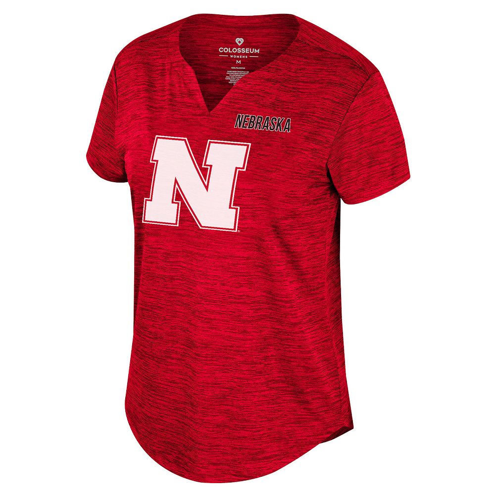 Women's Nebraska Cornhuskers Notch Neck T-Shirt