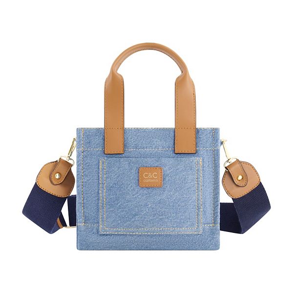 C&C California Small Denim Tote Bag