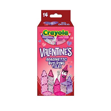Crayola Valentines 14-Piece Magnetic Tiles