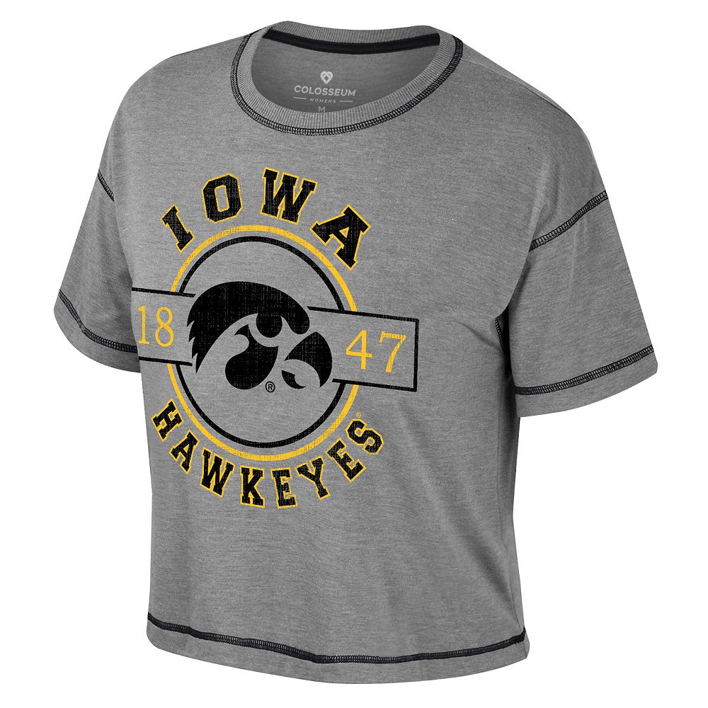 Women's Iowa Hawkeyes Crop Short Sleeve Tee