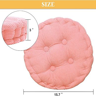 Round Seat Cushions, 16 Inch Epe Foam Filled Indoor Chair Pad Cushions