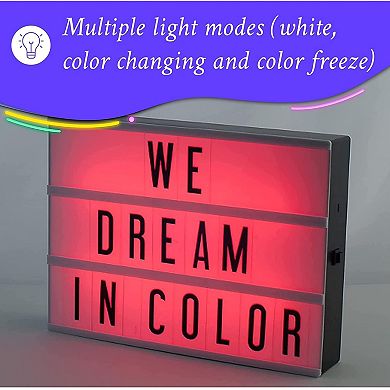 Personalized Led Light Up Marquee Sign , Cinema Light Box With Light ...
