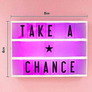 Personalized Led Light Up Marquee Sign , Cinema Light Box With Light ...