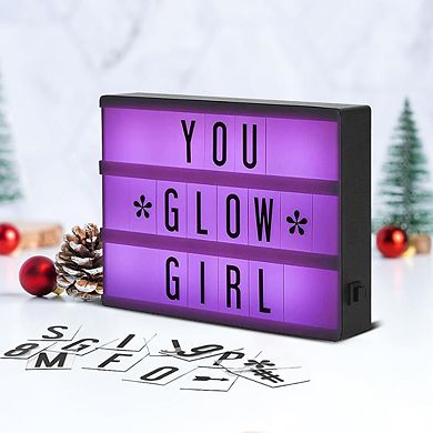 Personalized Led Light Up Marquee Sign , Cinema Light Box With Light ...